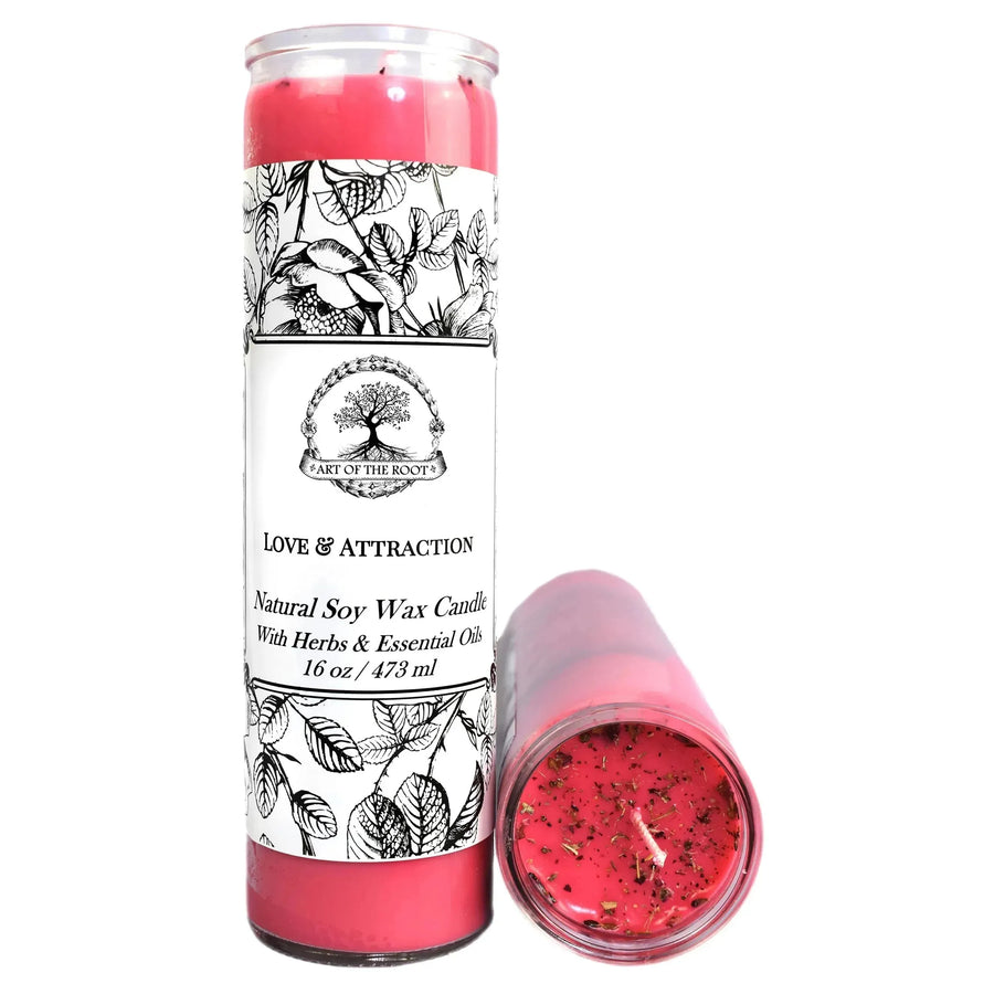 Love & Attraction 7 Day Soy Ritual Candle | Art of the Root – Art Of ...