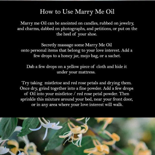 Handmade Marry Me Oil with Love Botanicals | Art of the Root – Art Of ...